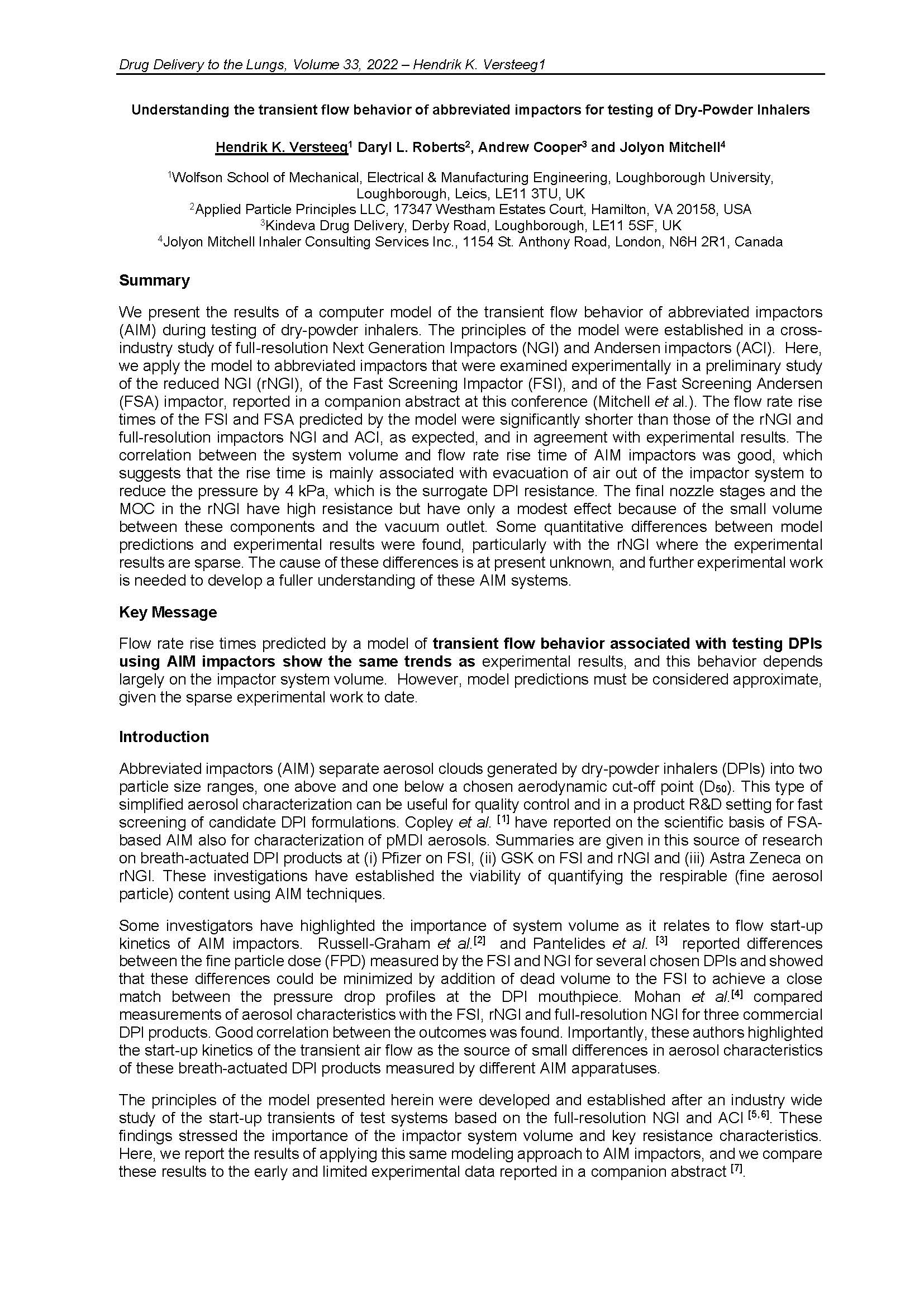 EPAG – European Pharmaceutical Aerosol Group